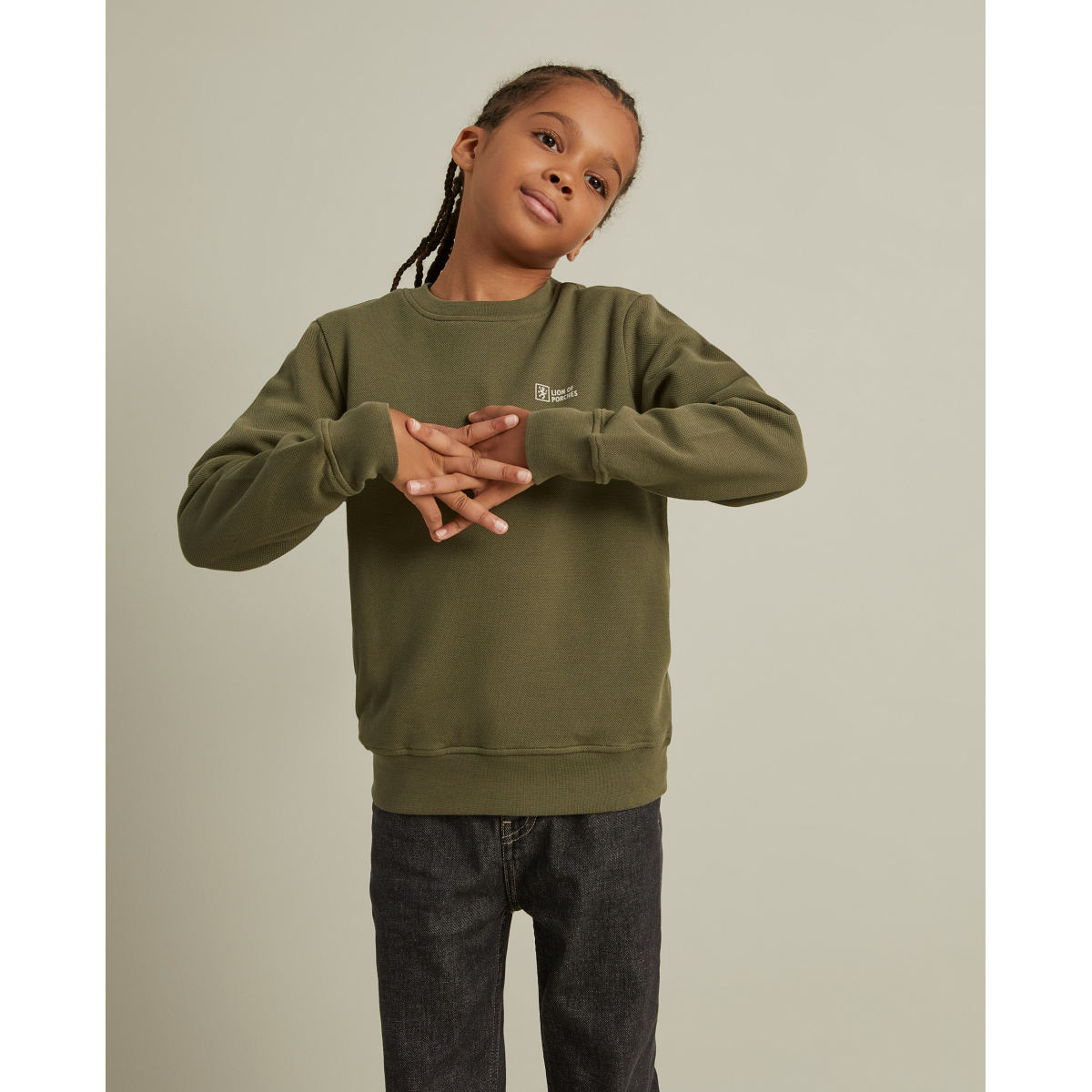 Sweater decote redondo em malha piqué - LP005261_680 | LION OF PORCHES