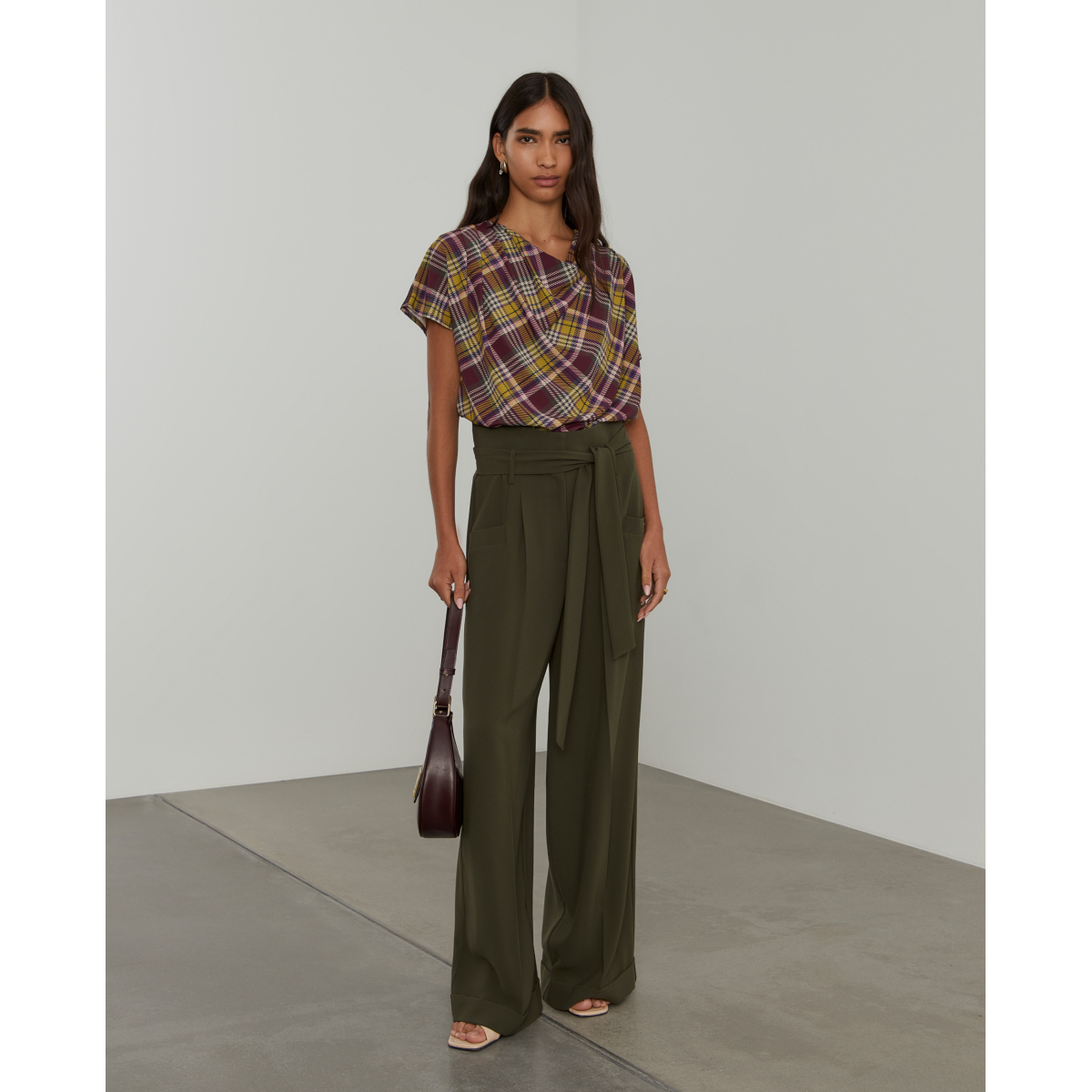 Pantalone pants with belt - LP004854_680 | LION OF PORCHES