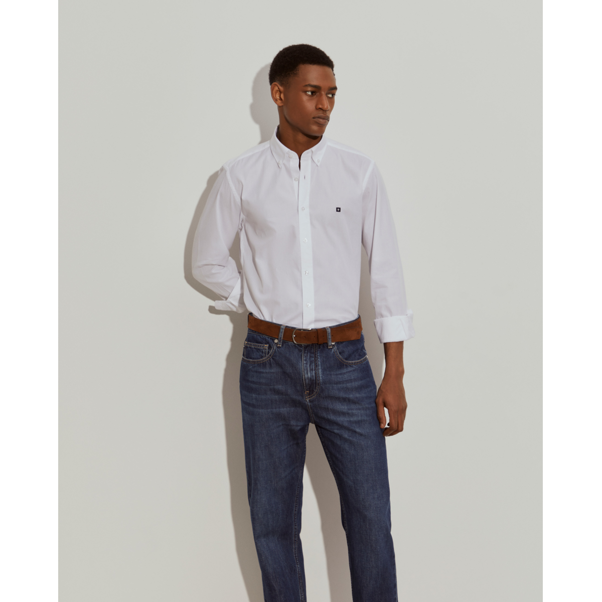 Slim fit cotton shirt - LP005574_001 - LION OF PORCHES
