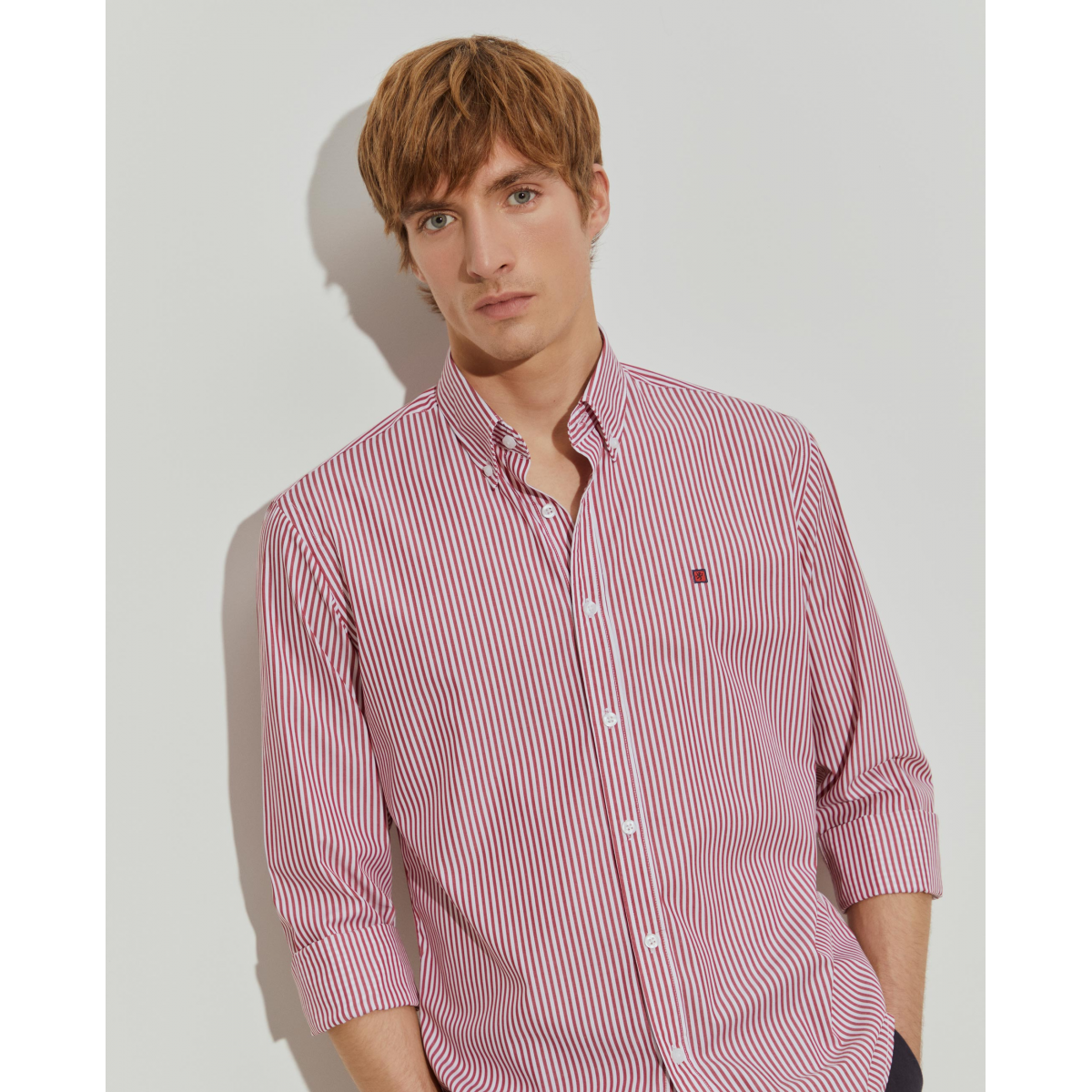 Slim fit striped shirt - LP003302_360 - LION OF PORCHES