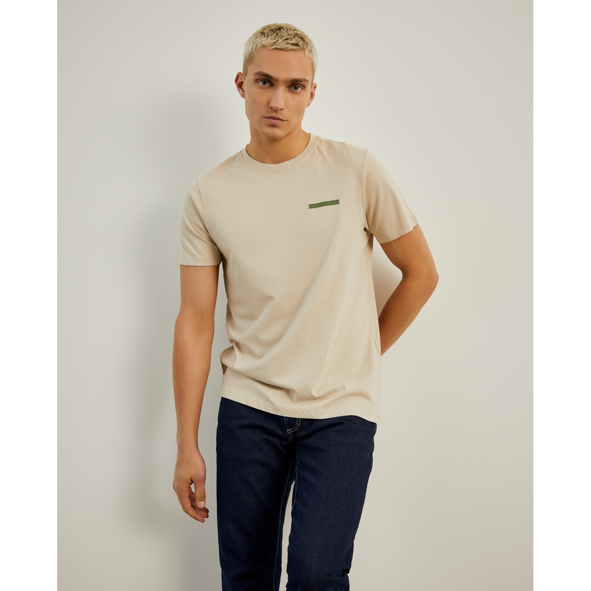 100% cotton round neck t-shirt - LP004109_035 | LION OF PORCHES