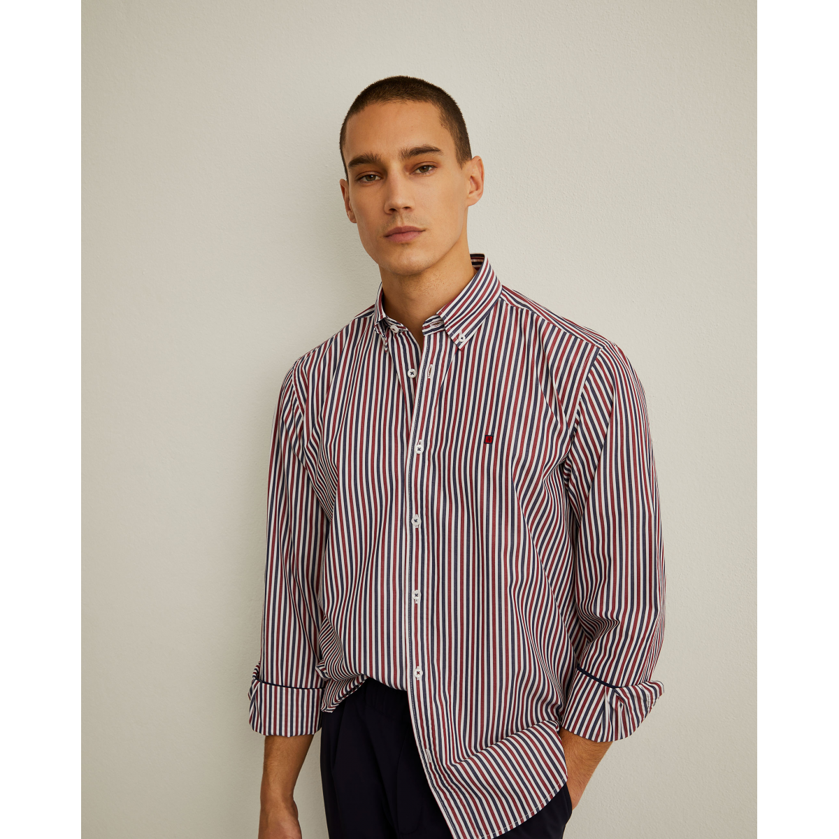 Regular fit striped shirt - LP003367_372 | LION OF PORCHES
